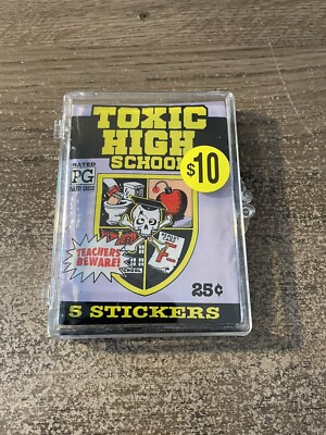1991 Topps Vintage Toxic High School Sealed Stickers **SEALED WAX PACK ...