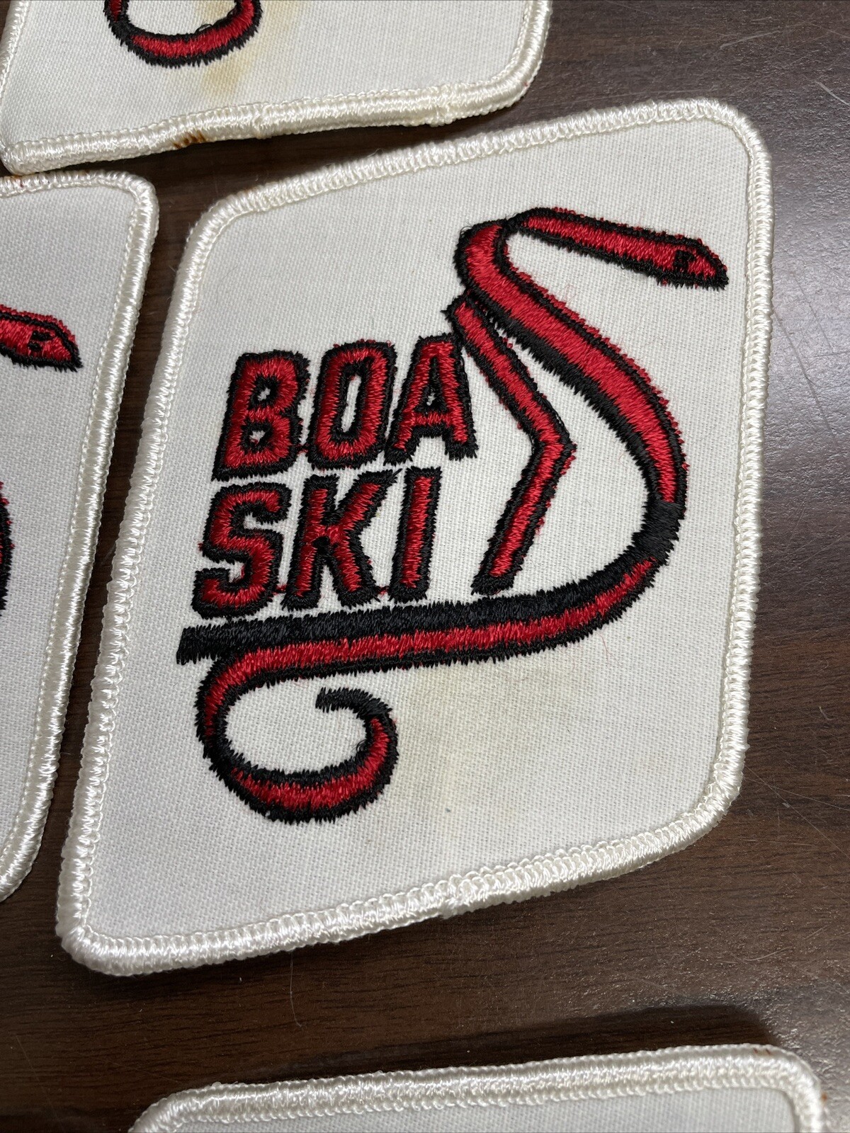 Lot of 5 Vintage BOASKI Boa-Ski Snowmobile Sled Badge/ Patch | eBay