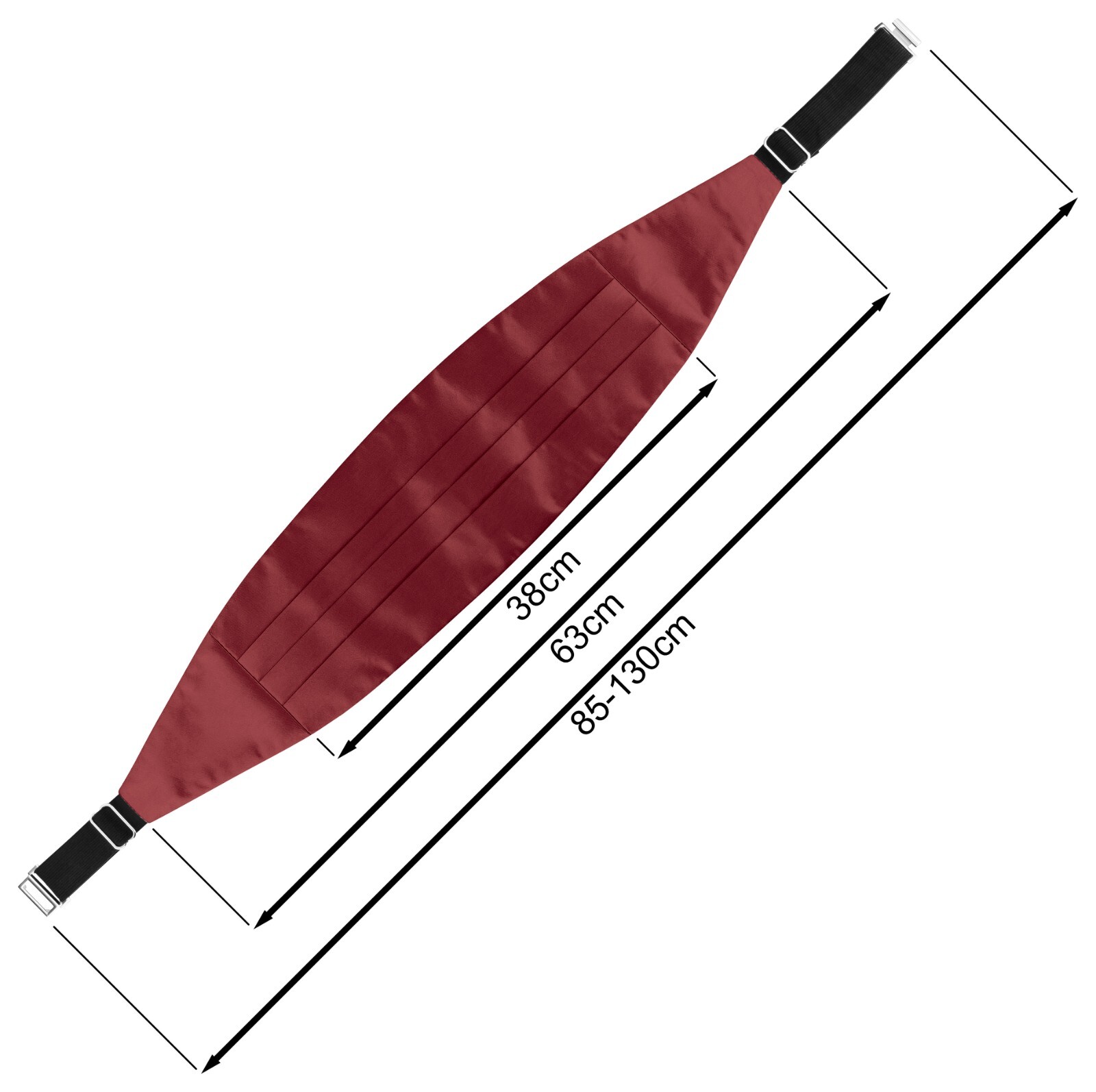 Kummerbund 3er Set Schärpe + Fliege und Einstecktuch Frack Bauchbinde 7 ...