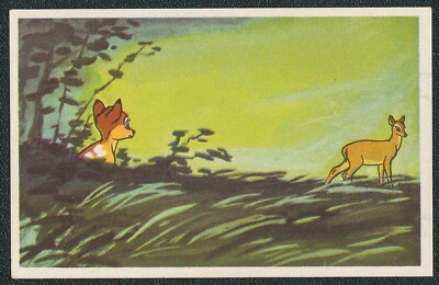 1956 RICH'S COFFEE WALT DISNEY LADY BAMBI DUMBO DUTCH TRADING CARD #97 ...