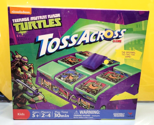 NICKELODEON TEENAGE MUTANT NINJA TURTLES TOSS ACROSS GAME NEW OPEN BOX ...