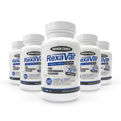 Rexavar * 5 Bottles * MFG Direct * Clinically Proven To Increase Size ...