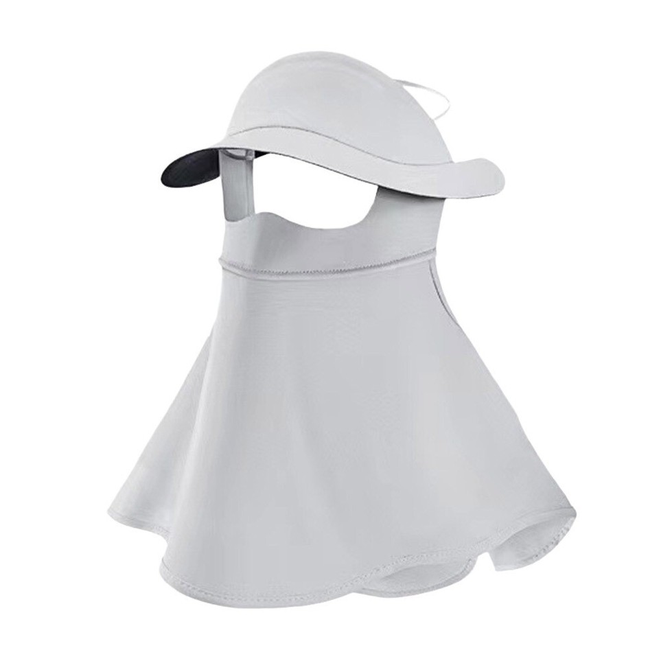 Ice Silk Sun Protection Mask UPF50+ Sunshade Face Mask Summer | eBay