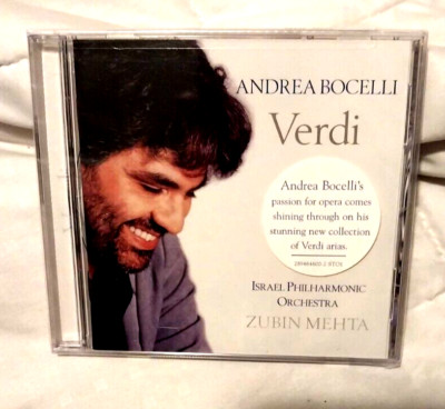 Andrea Bocelli: Verdi CD 2000 Israel Philharmonic Orchestra Zubin Mehta ...