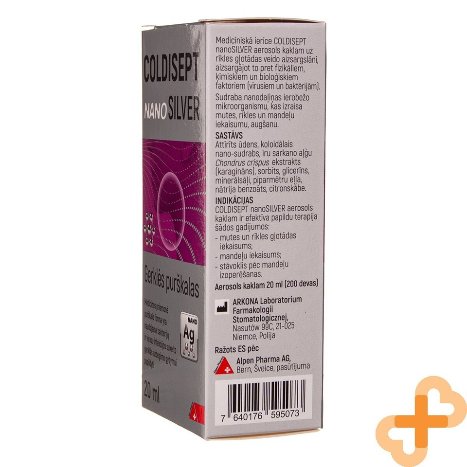 COLDISEPT Nanosilver Gola Spray 20ml Gola Infiammata Trattamento ...