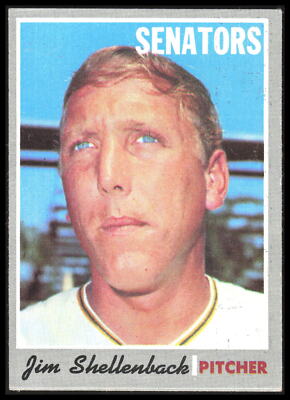 1970 Topps Jim Shellenback #389 Washington Senators 6B | eBay