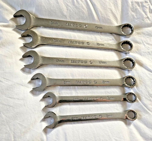 MATCO Tools 12 Pt Metric COMBINATION WRENCHES MC - M2 w 19-18-17-15-13 ...