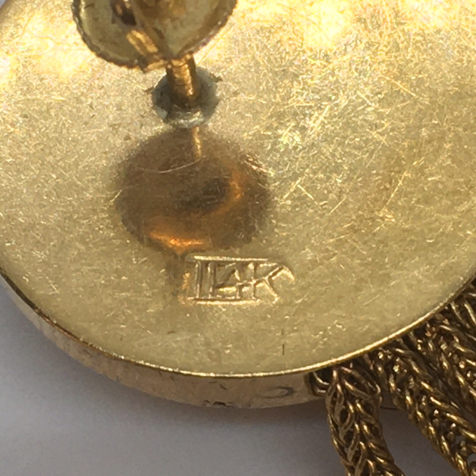 Nouveau 1900s American Seed Pearl Tassel Drop Stud Enamel Earrings ...