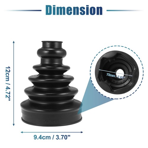 CV Joint Boot Dust Dirt Car Protective Rubber Cover Universal Black | eBay