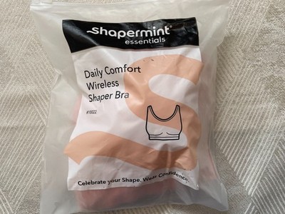 NWT SHAPERMINT SIZE L Rose Tan daily comfort WIRELESS BRALETTE BRA ...