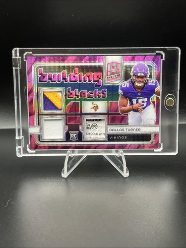 2024 NFL SPECTRA DALLAS TURNER /15 RC ROOKIE BUILDING BLOCKS LAUNDRY ...