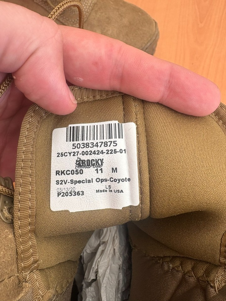 Rocky S2V Military Boot Mens 11 RKC050 Lace Up Special Ops Tactical | eBay