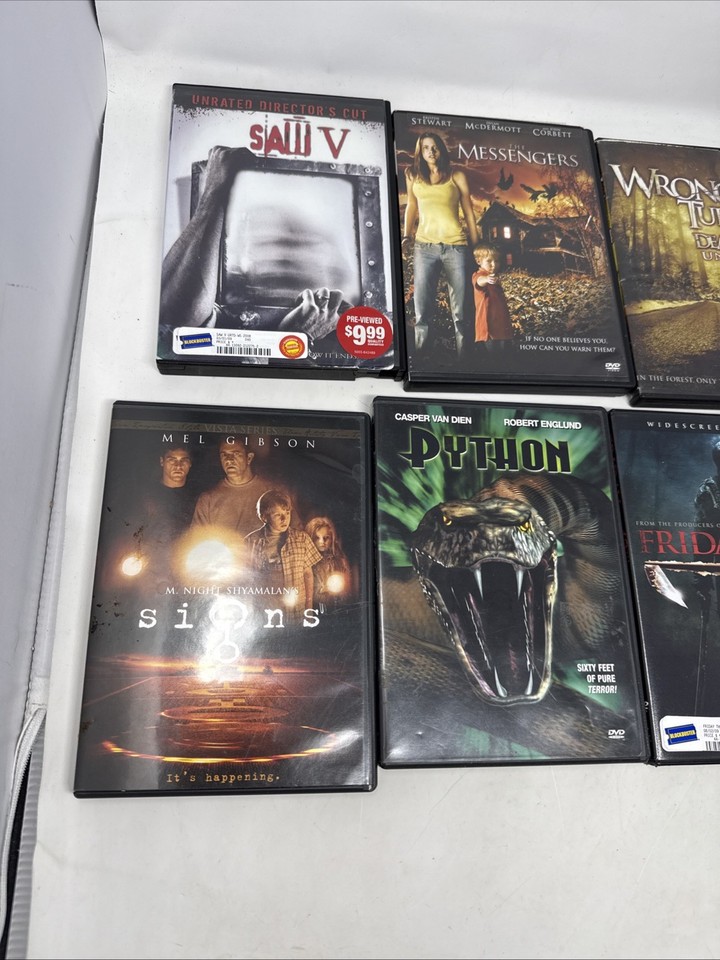 Lot Of 10 Horror Movies On DVD - Bundle - Scary Thriller Slasher SAW | eBay