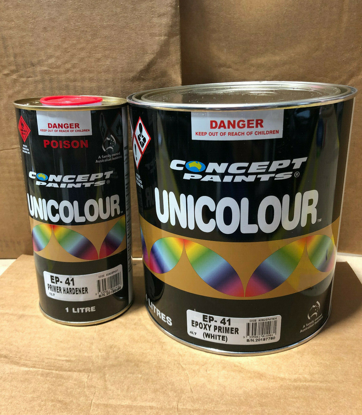 Concept Paints 2K Epoxy Primer Kit EP41. White 5Lt. Automotive Paint | eBay