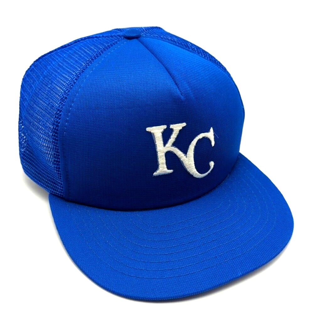 KANSAS CITY ROYALS hat vintage blue adjustable snapback cap Very Good ...