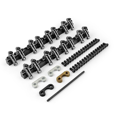 Chevy SBC 350 Shaft Mount 1.6 Ratio DNA® Stainless Steel Roller Rocker ...