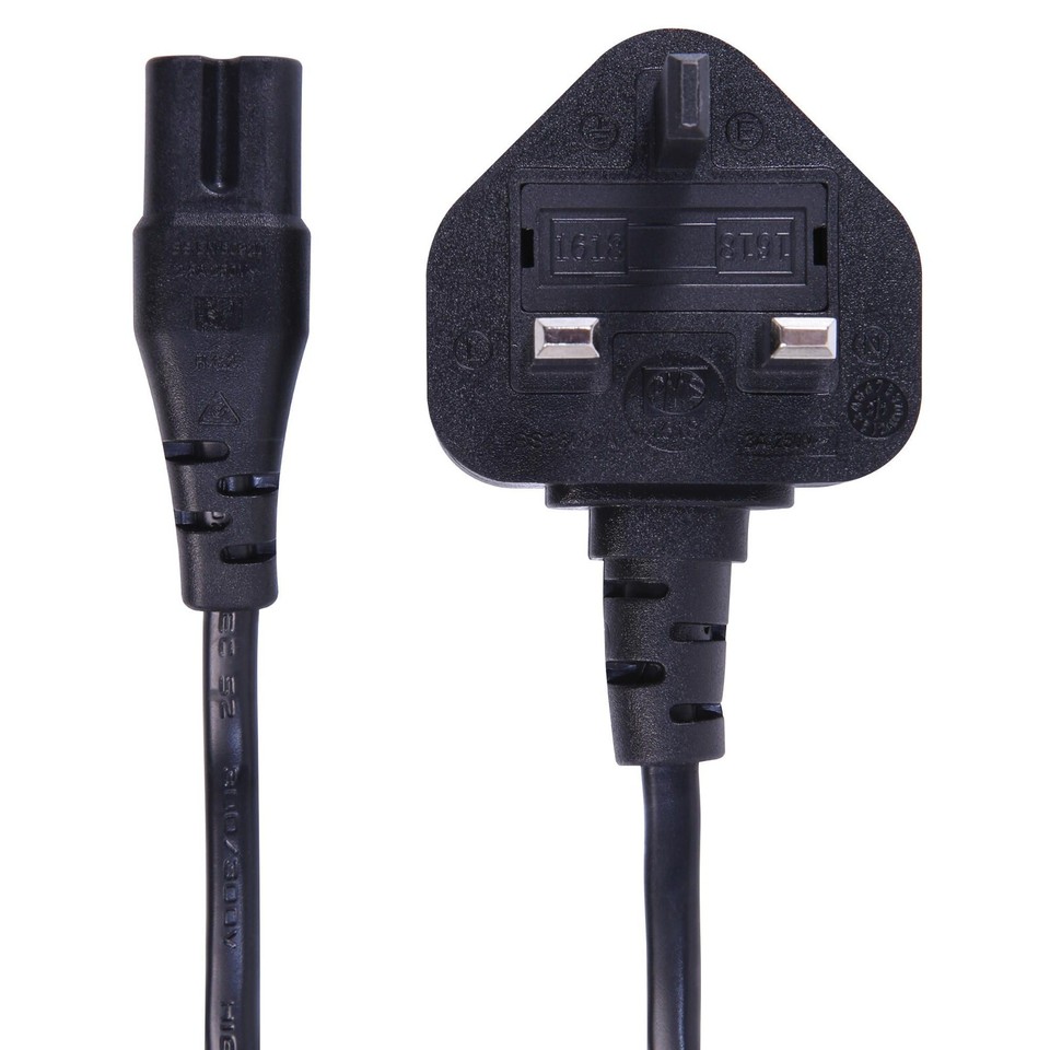 5m UK Mains Plug to C7 Lead Non-rewireable for PS5 TV Xbox | eBay UK