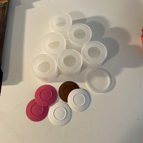 vintage tupperware 1728 ice cream sandwich maker 6 Cups 5 Lids 1 Cap | eBay