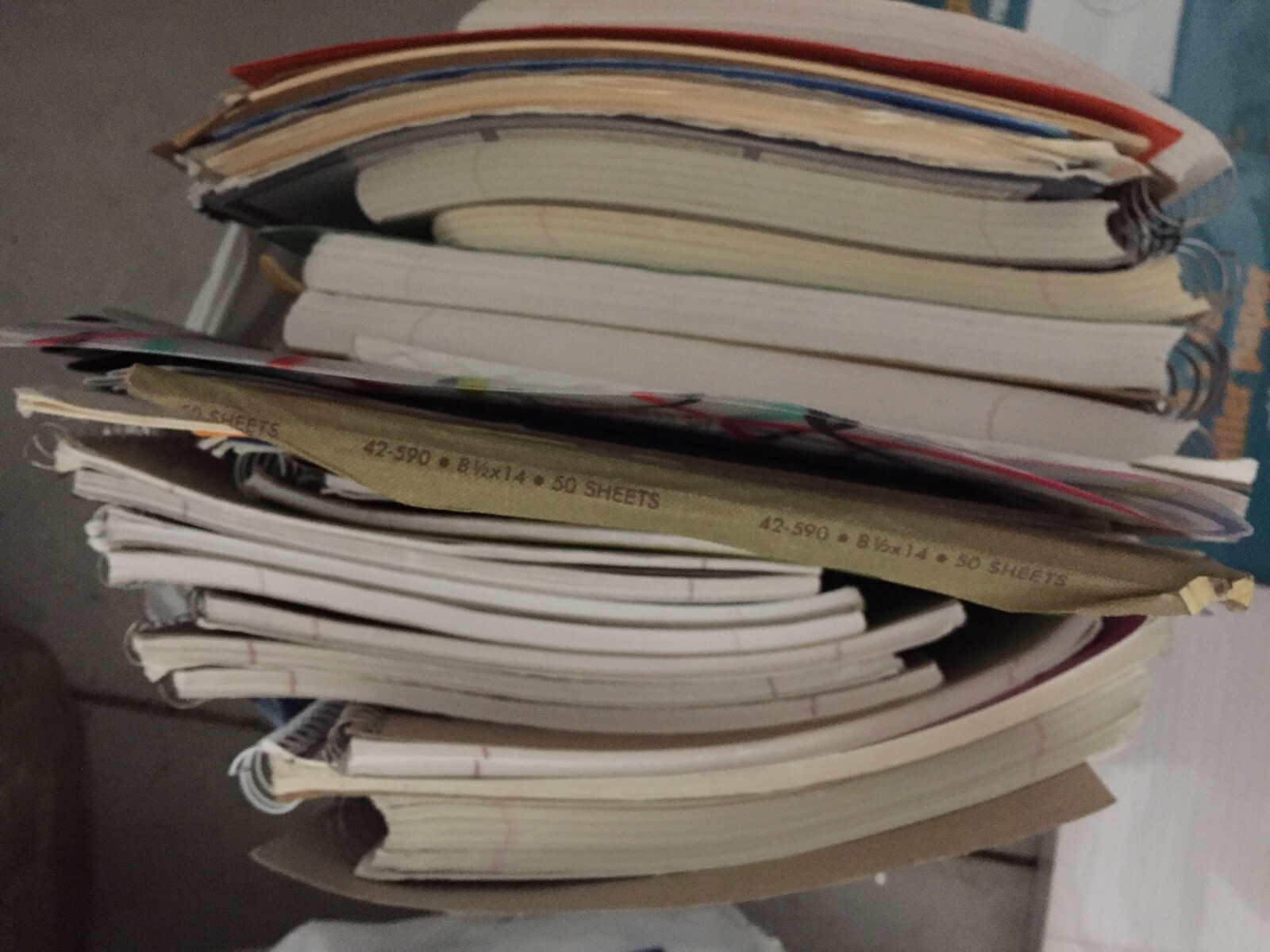 School Supplies Loose Leaf Filler Lined Paper Trapper Spiral Notebooks ...