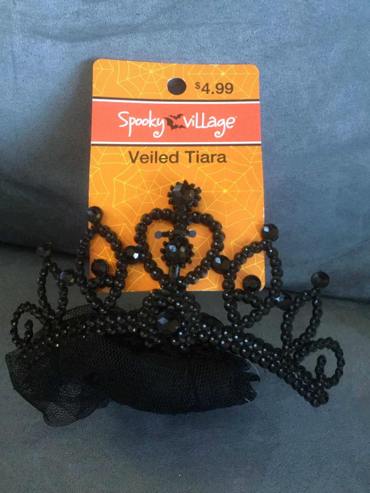 CVS SPOOKY VILLAGE BLACK HALLOWEEN VEILED TIARA ONE SIZE - NEW IN ...