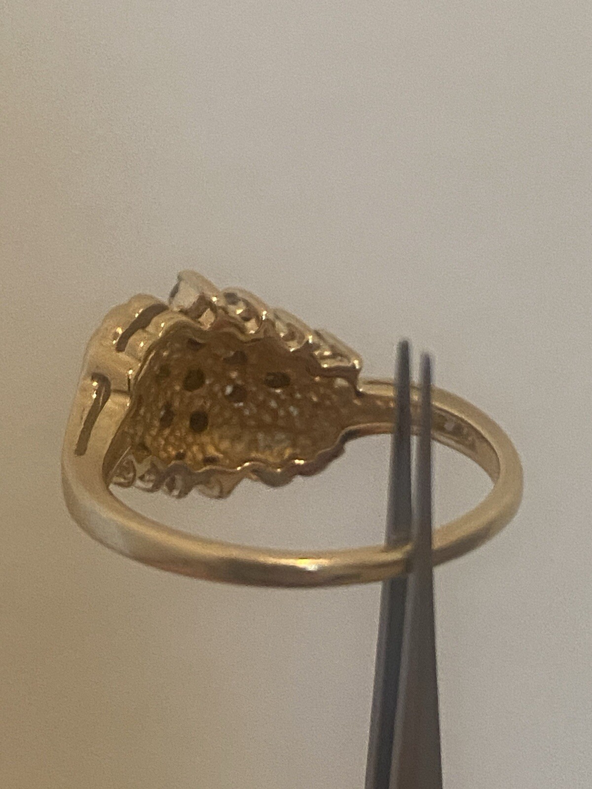 Firey, Sparkling 14k Yellow Gold Diamond Cluster Cocktail Ring .50 TCW ...