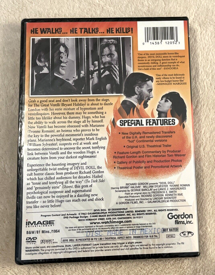 Devil Doll DVD, 1964 (SEALED) 14381120523 | eBay