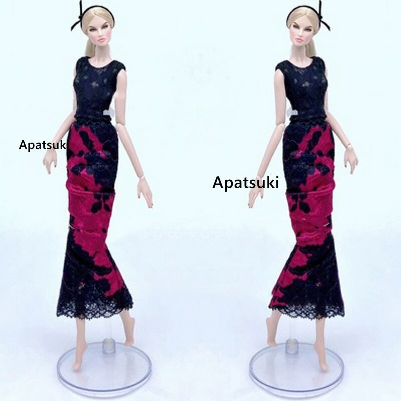 Labubu Doll Red & Black Lace Doll Dress Set For 11.5" 1/6 Scale Fashion ...