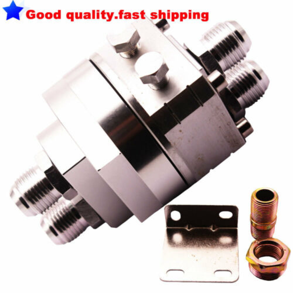 Universal Aluminum M20X1.5 3/4X16 UNF Thread Oil Filter Adapter Plate ...