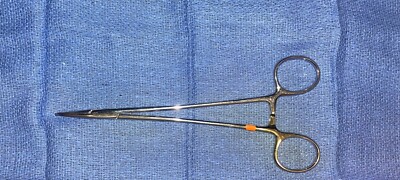 SCANLAN® Adson Forceps Ring handle, curved jaws, 7″ (18.0 cm)-REF 5005 ...