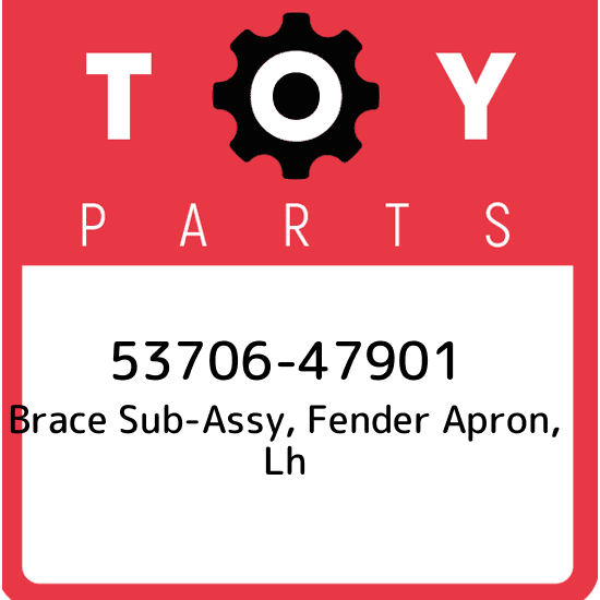 Genuine OEM Fender Apron Reinforcement for Toyota 5370647901 for sale ...