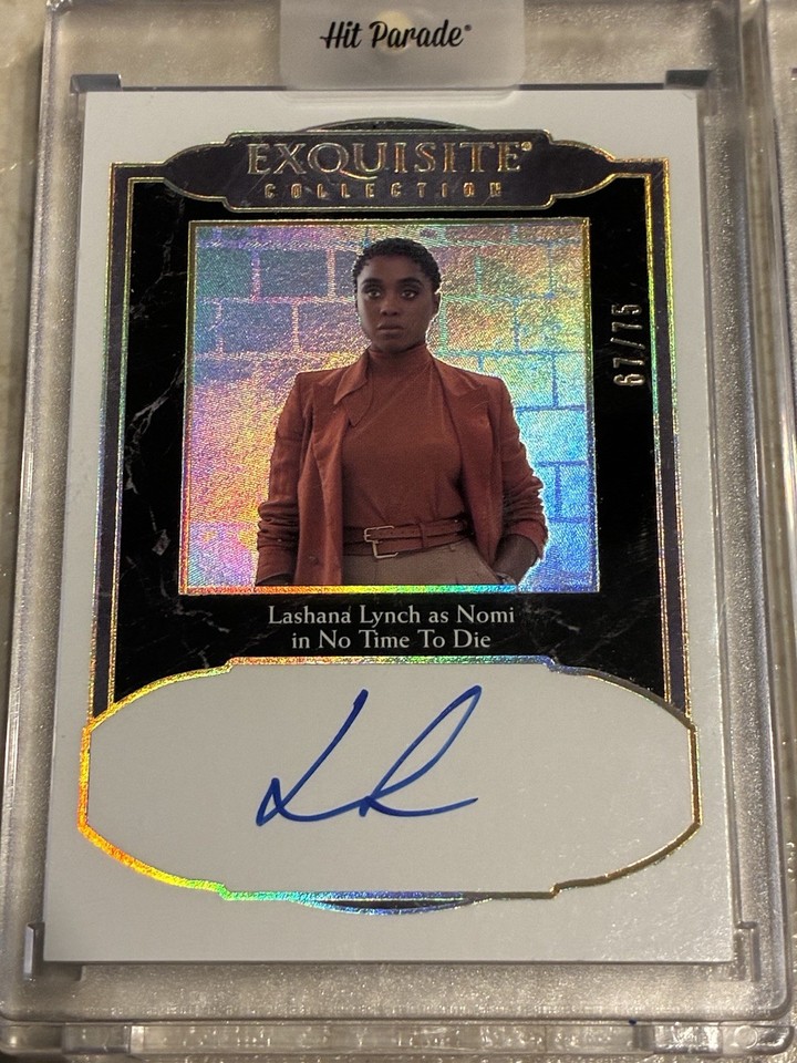 Lashana Lynch Nomi Black Diamond 10/49 James Bond Auto Card No Time To ...