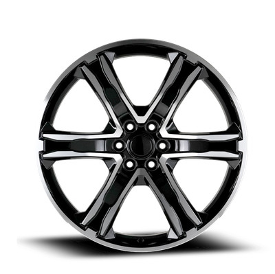 24 inch 24x10 OE Concepts FD-06 Replica Black Machined wheels rims ...