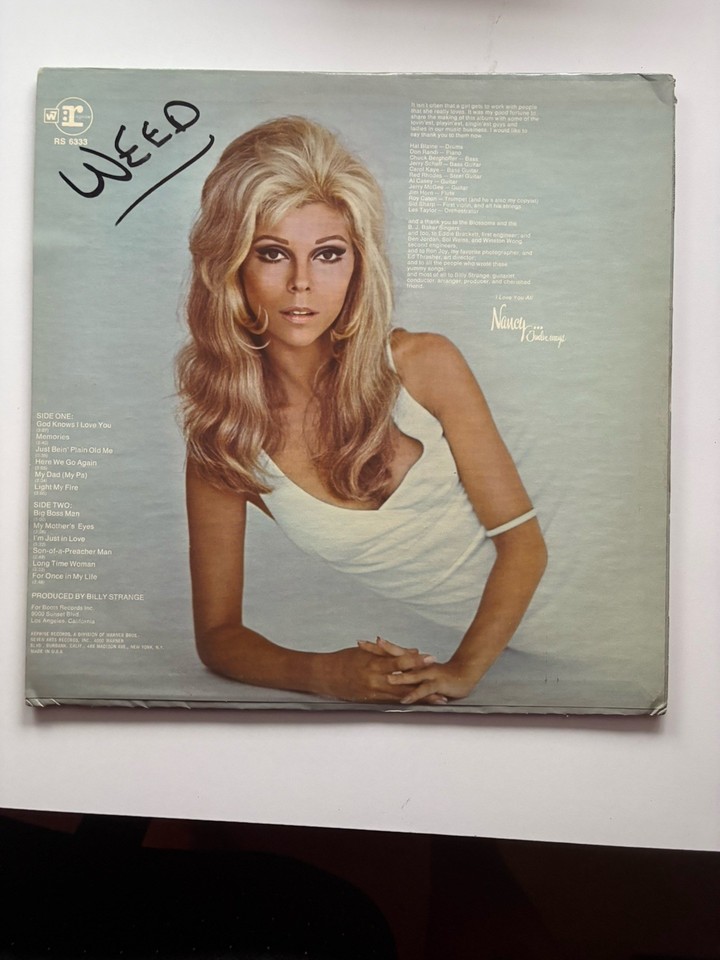 Nancy Sinatra LP Nancy CHEESECAKE WLP PROMO | eBay