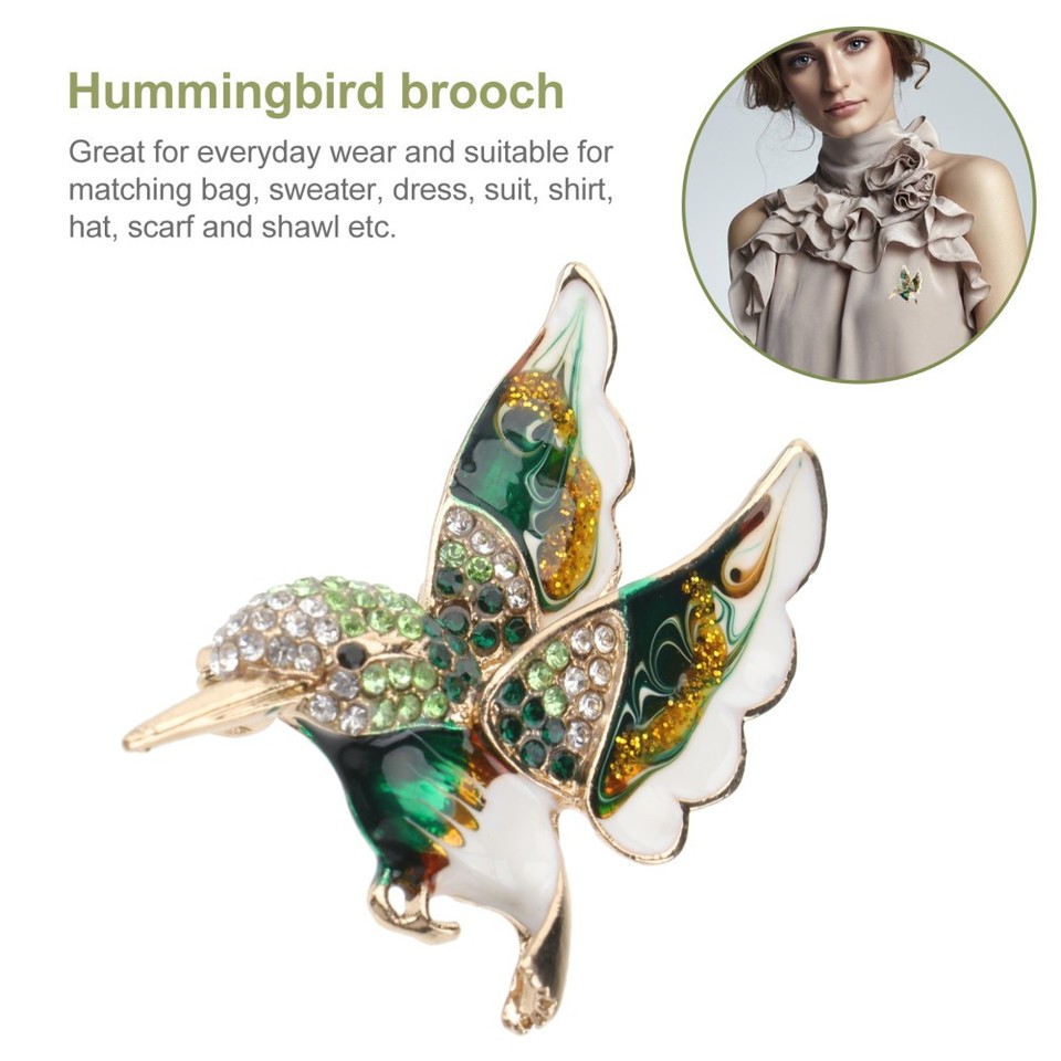 Creative Alloy Hummingbird Brooch Fashion Breastpin Clothes Pin Gift ...