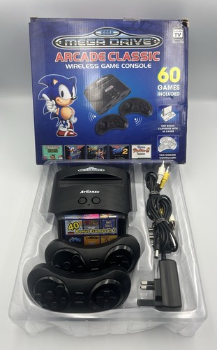 At Games Sega Mega Drive Arcade Console With 60 Games VGC | eBay UK