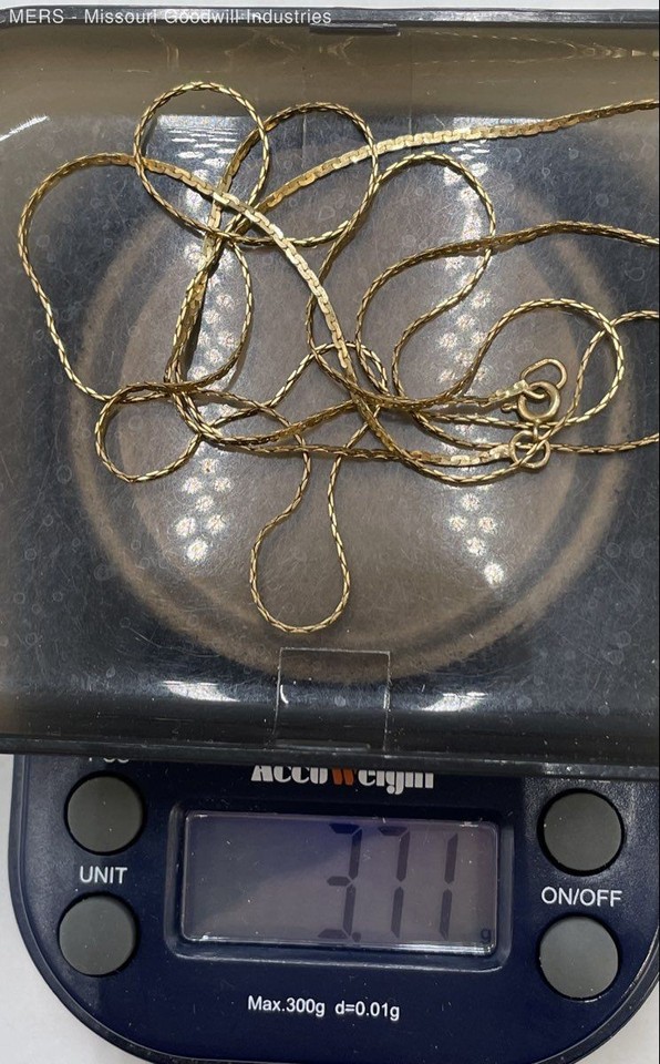 29.5" 14K Yellow Gold Boston Chain Link Necklace - 3.71 Grams | eBay