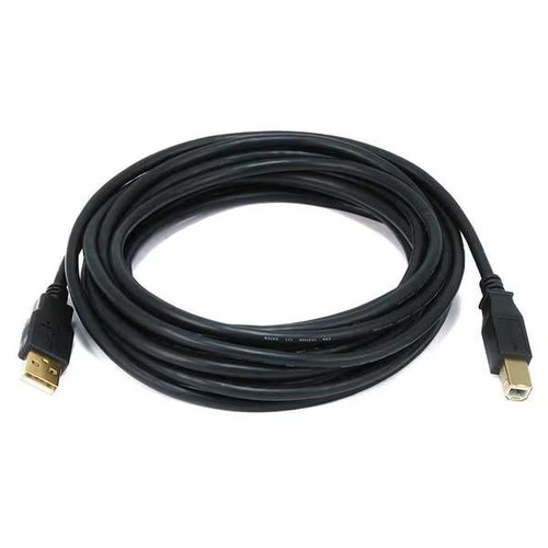 Monoprice USB 2.0 Cable,15 ft.L,Black 5440 Monoprice 5440 0844660054405 ...