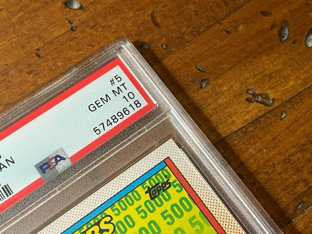 1990 Topps Nolan Ryan Rangers 5000 Strikeouts Card #5 (1989-??) PSA 10 ...