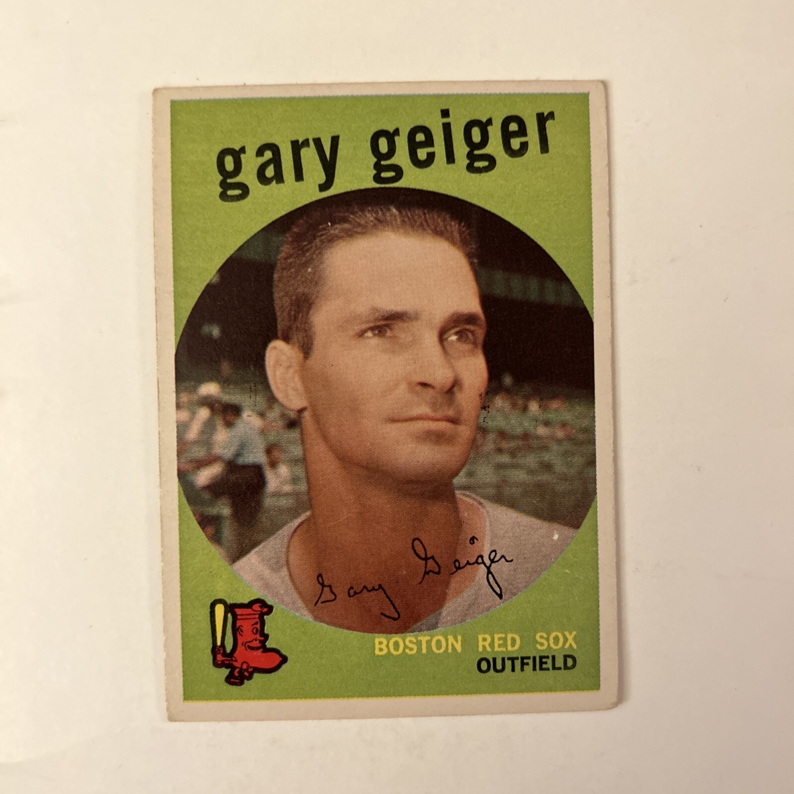 1959 Topps Baseball Gary Geiger Boston Red Sox Card #521 | eBay