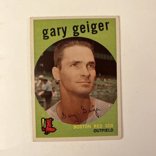 1959 Topps Baseball Gary Geiger Boston Red Sox Card #521 | eBay