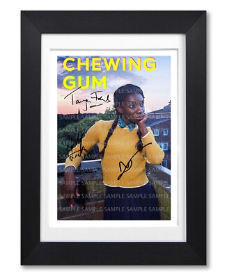 CHEWING GUM CAST SIGNED TV SHOW SERIES SEASON POSTER PHOTO AUTOGRAPH ...