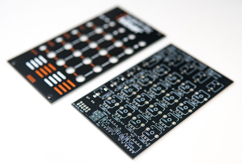 Matrix Mixer / Eurorack / DIY Synth / PCB + Front Panel kit / Modular ...