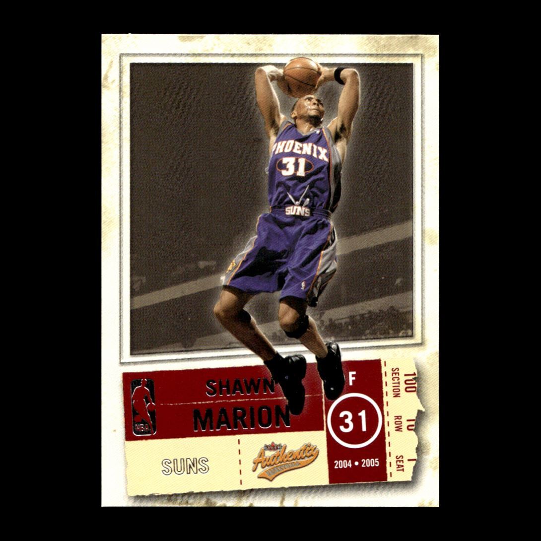Shawn Marion 2004-05 Fleer Authentix Phoenix Suns #80 R328D 100 | eBay