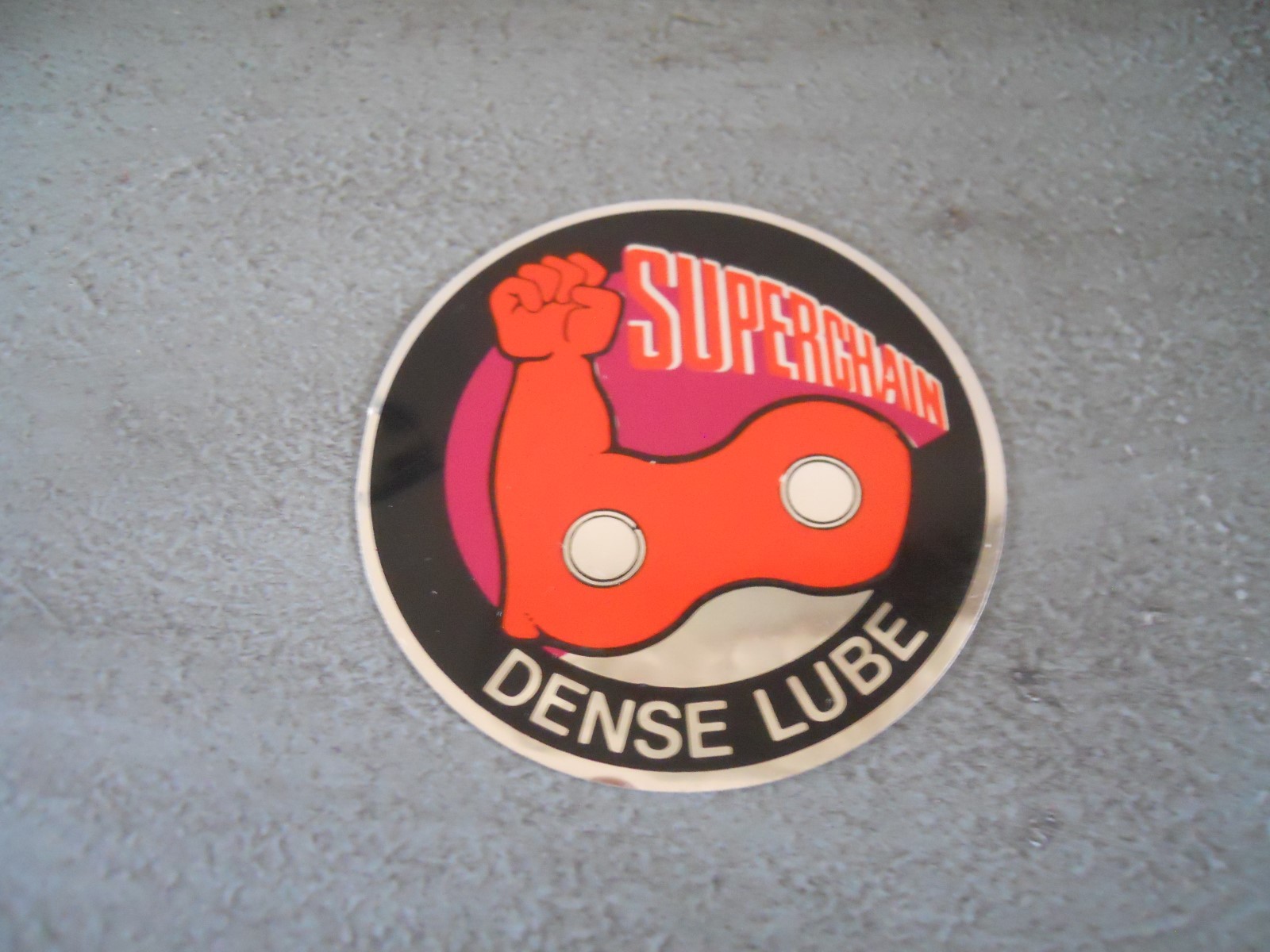 Vintage 1970'S SUPERCHAIN DENSE LUBE STICKERS | eBay