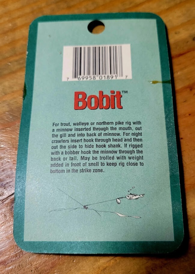 Vintage Fishing Oxboro Bobit Live Bait Rig Lure Nickel Prism #4 ...