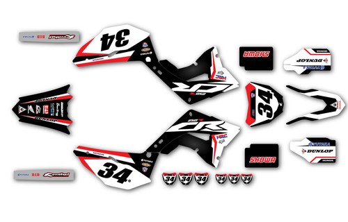 2002 - 2007 HONDA CR125 CR250 POLISPORT RESTYLE GRAPHICS KIT MX DECALS ...