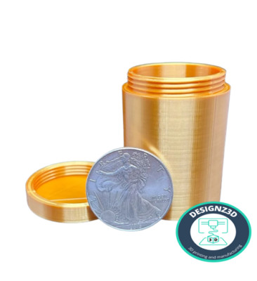 Designz3D 1oz Silver Coin Holder, airtight (Holds 20) - Gold | eBay