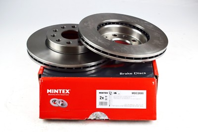 2X MINTEX FRONT DISC BRAKES MDC2690 AUDI A3 SEAT LEON SKODA OCTAVIA III ...