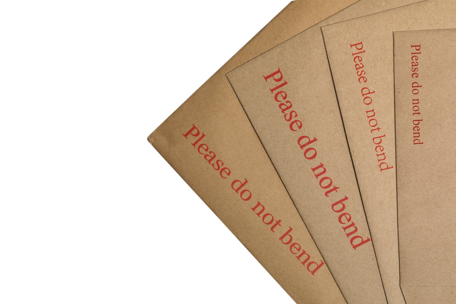 HARD CARDBOARD BACKED 'PLEASE DO NOT BEND' ENVELOPES MANILLA BROWN A3 ...