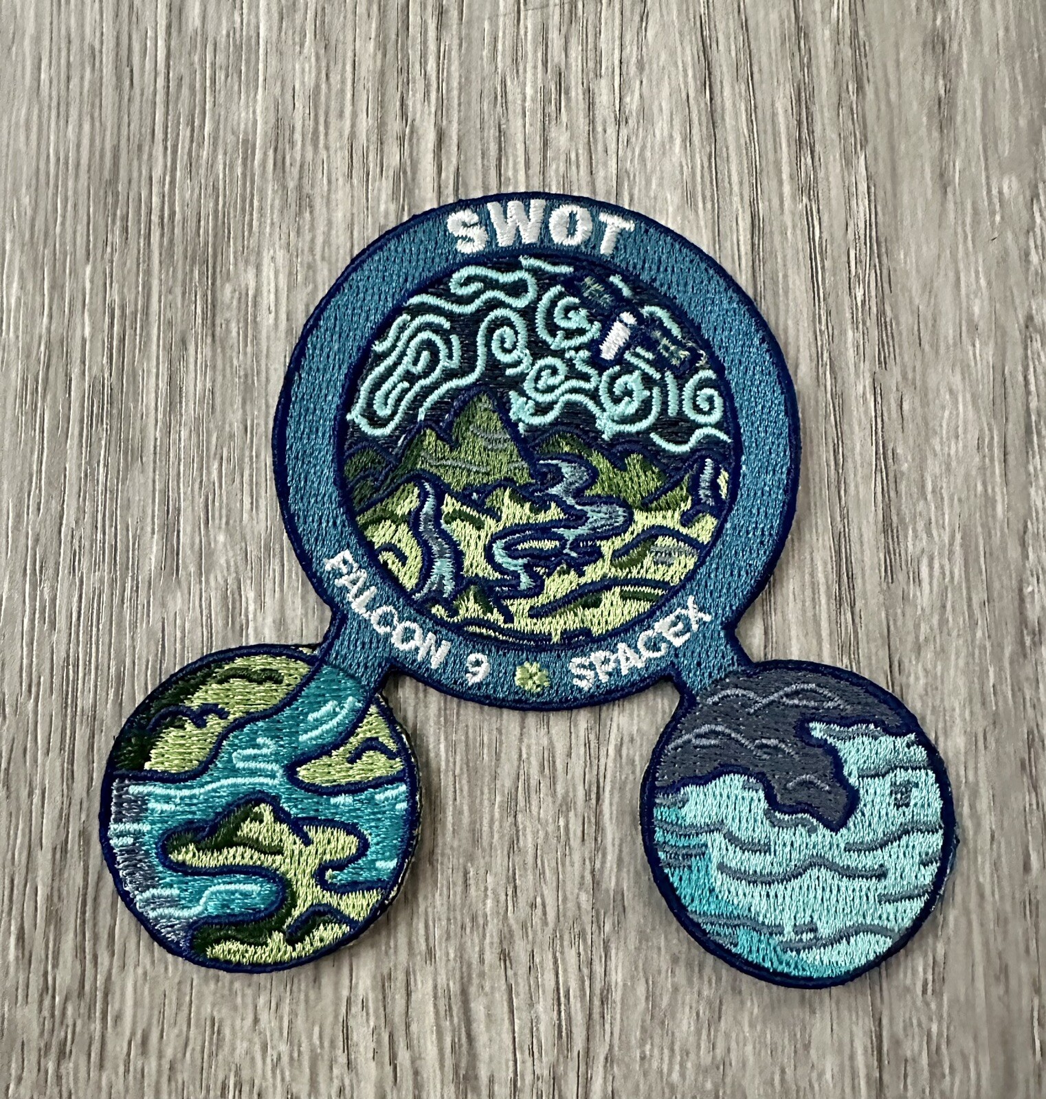 Original SpaceX SWOT Mission Patch NASA Falcon 9 3.5” | eBay